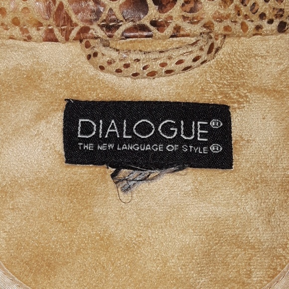 Dialogue | Jackets & Coats | Faux Snake Skin Jacket Dialogue Medium ...
